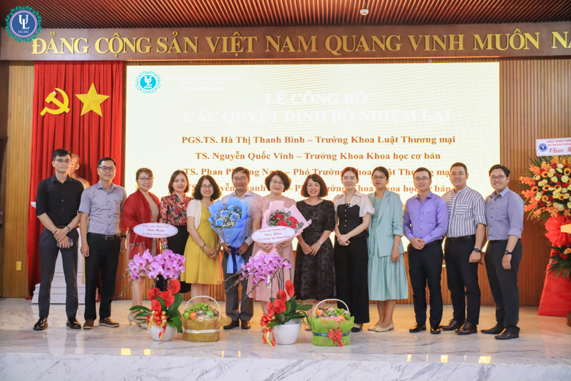 Lễ công bố quyết định bổ nhiệm và bổ nhiệm lại nhân sự các Phòng, Khoa, Trung Tâm